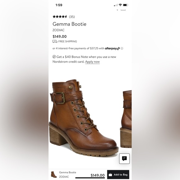 Zodiac | Shoes | Zodiac Gemma Cognac Lace Up Block Heel Rounded Toe ...